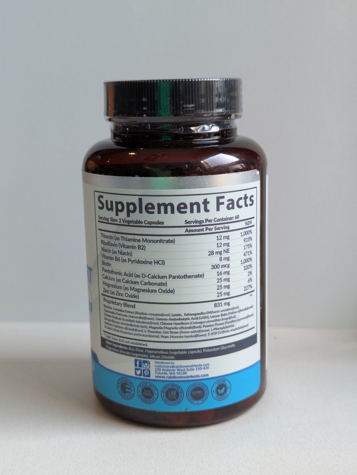 28 in 1 Calm Mood Support Supplement- Natural Happy Pills for ...