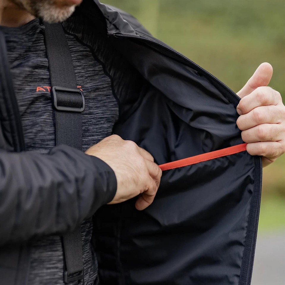 Oxford Atmos Thermo Puffer Mid Layer Motorcycle Motorbike Jacket Black ...