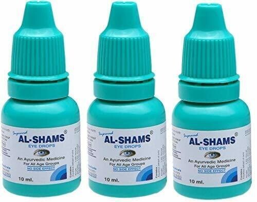 4 x AL SHAMS Eye Drops Herbal Ayurvedic Improves Eyesight General Eye ...