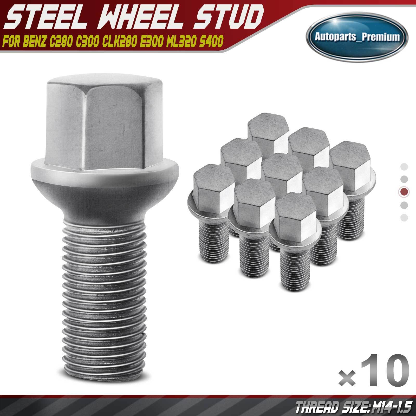10pcs M14-1.5 Wheel Lug Bolts for Mercedes-Benz W204 W205 W211 W212 ...