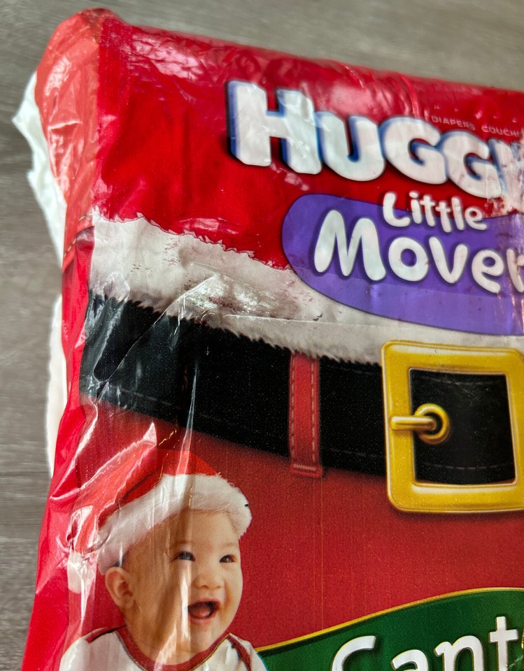 NOS Huggies Little Movers Limited Edition Santa Diapers Sz 3 READ ...