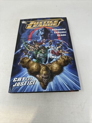Justice League Cry for Justice DC Comics HC Graphic Novel 2010 Green ...