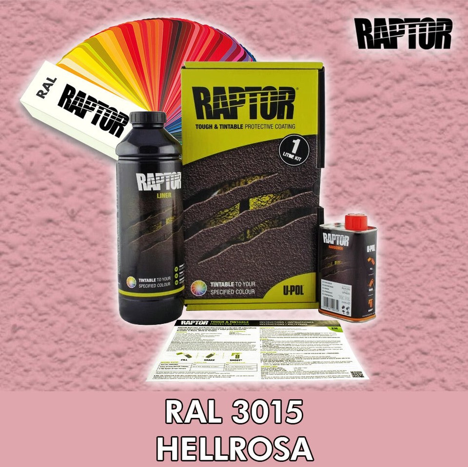 Raptor Lack Beschichtung 1er Set / tönbar, schwarz oder alle RAL Farben ...