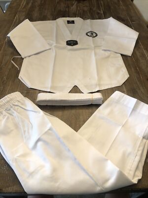 Vision Tusah Martial Arts Uniform Sparring Easy Fit White 150cm | eBay