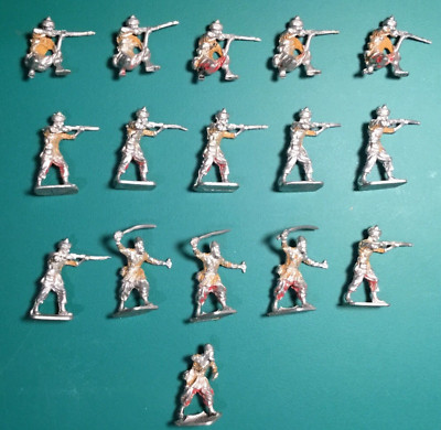 16 x Vintage 1970s 25mm 30mm Chas Stadden Colonial Wars Afghan? Pathan ...
