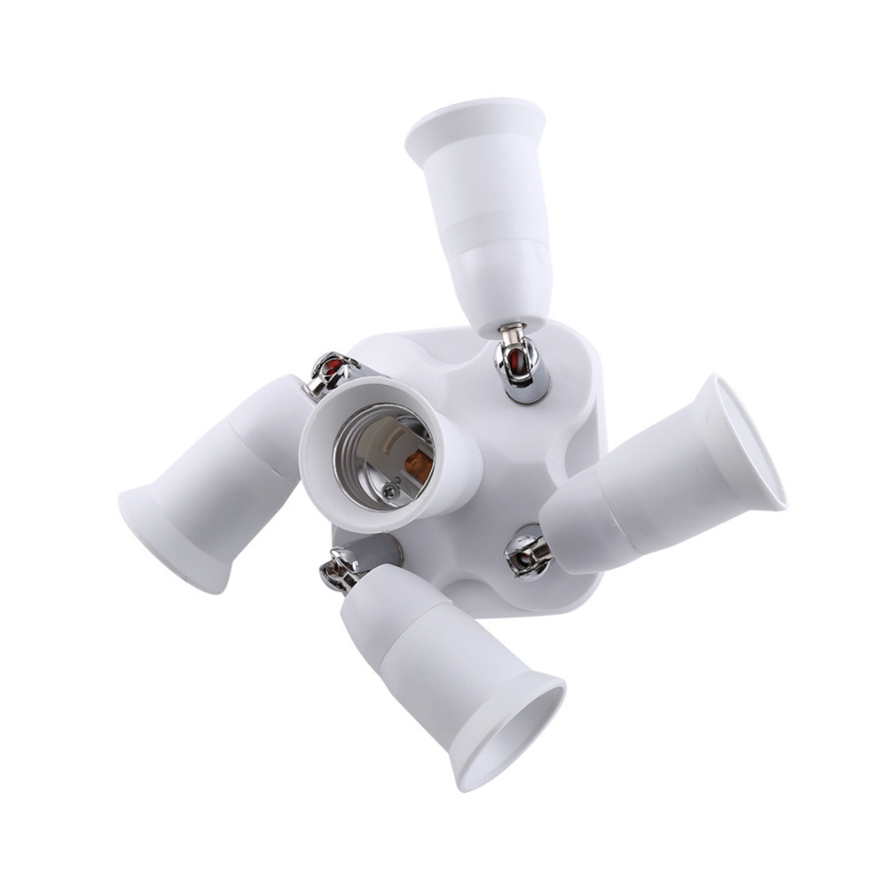 ONE 5in1 Light Socket Splitter E26 E27 Adapter Converter for Light ...