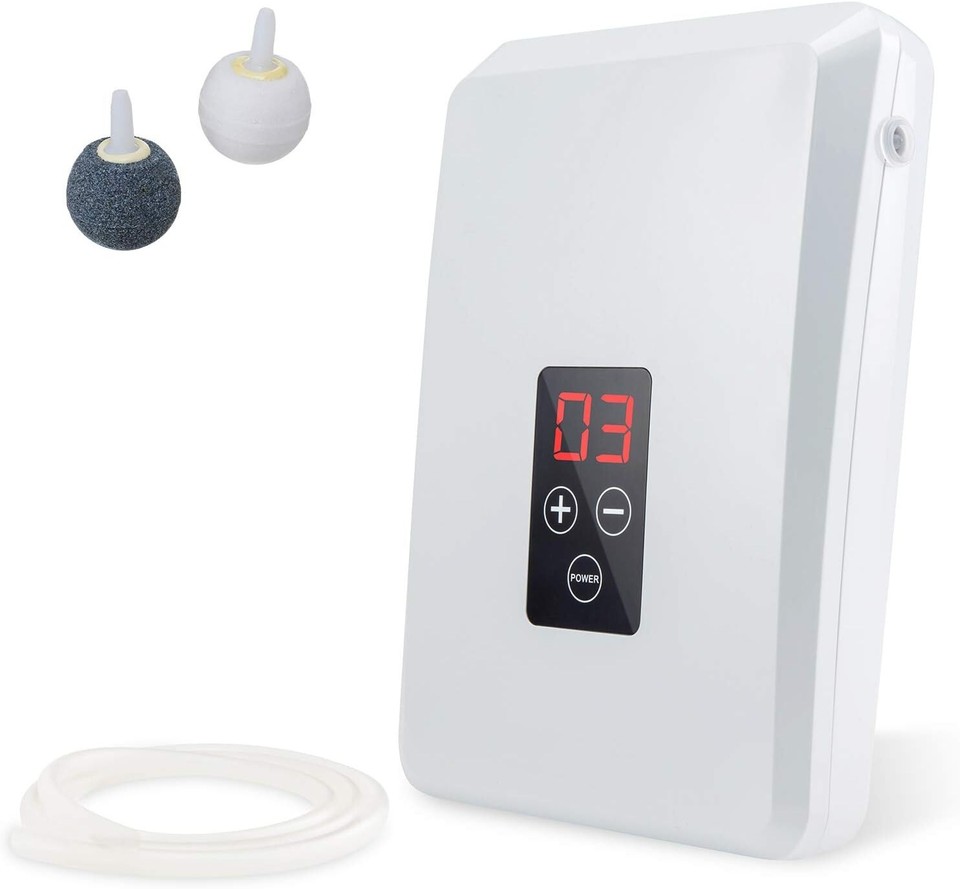 600mg/h Ozone Generator with Timer & Diffuser Stones - Travel-Friendly ...