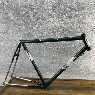 Vintage CW Racing Frame 21 In 80s MTB Cafe Cruiser Black Steel BMX ...