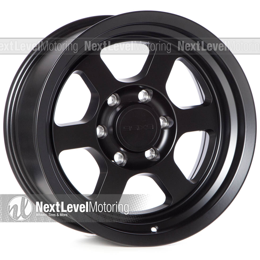 9SIX9 DEEP 17x8.5 6x139.7 -10mm MATTE BLACK TE37XT STYLE WHEELS FITS ...