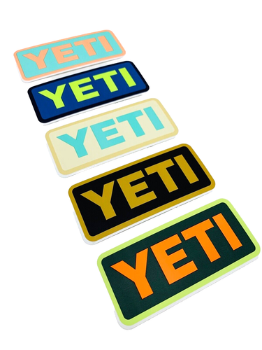 YETI Authentic YETI Set of 5 Decals Stickers for Car Water Bottle ...