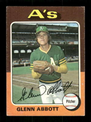 1975 Topps Baseball 591 Glenn Abbott - 2 VG to VGEX BXCP27 | eBay
