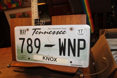 2017 Tennessee License Plate Knox County 789-WNP | eBay