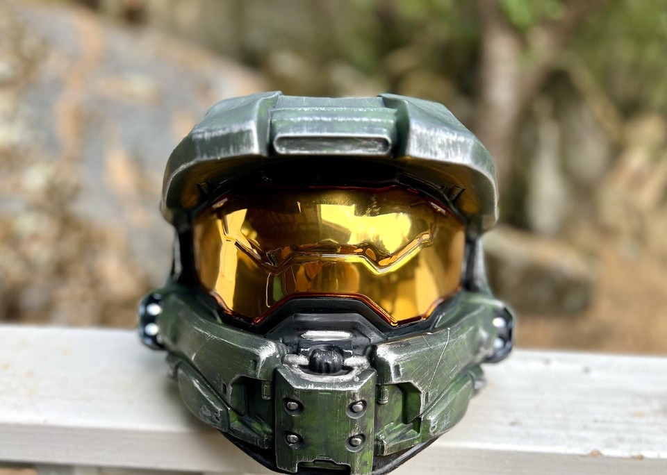 Halo Helmet Master Chief 4/5 Cosplay Full Sized - with LEDs - Prop ...