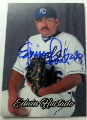 Edwin Hurtado Autograph Rare Kansas City Royals | eBay