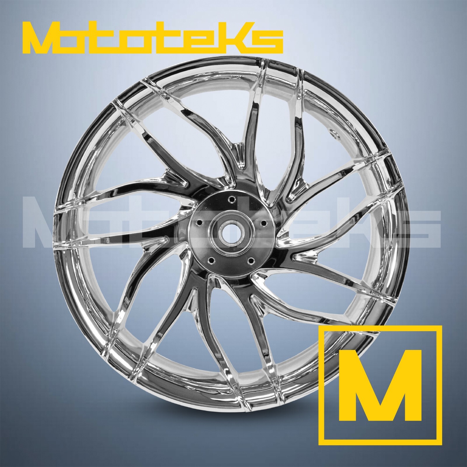 18" 18X5.5 RISE WHEEL CHROME FOR HARLEY TOURING BAGGER MODELS FRONT RIM ...