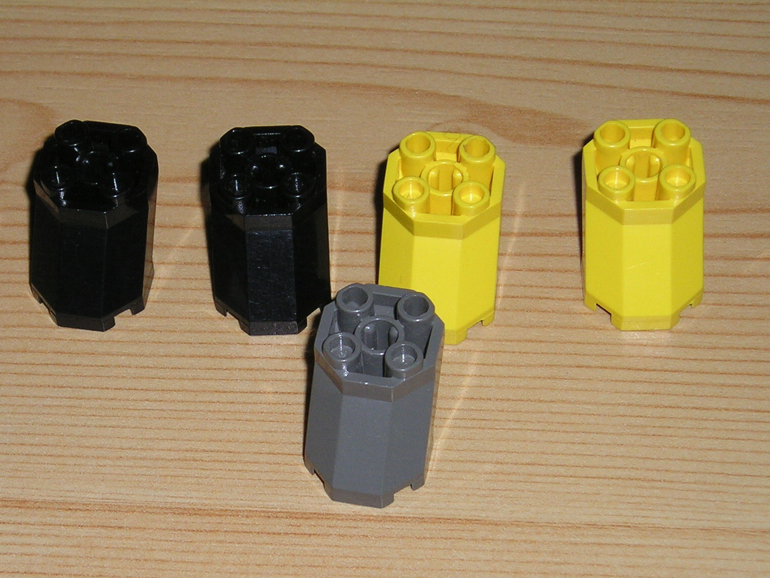 Lego 5 x Ecke 2x3x1&1/3 octagonal gemischt Achteckstein 6032 6195 6199 ...