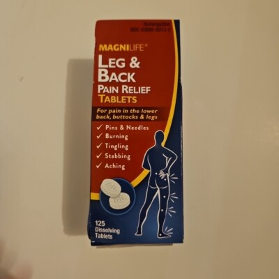 MagniLife Leg & Back Pain Relief, Fast-Acting for Sciatica Pain ...