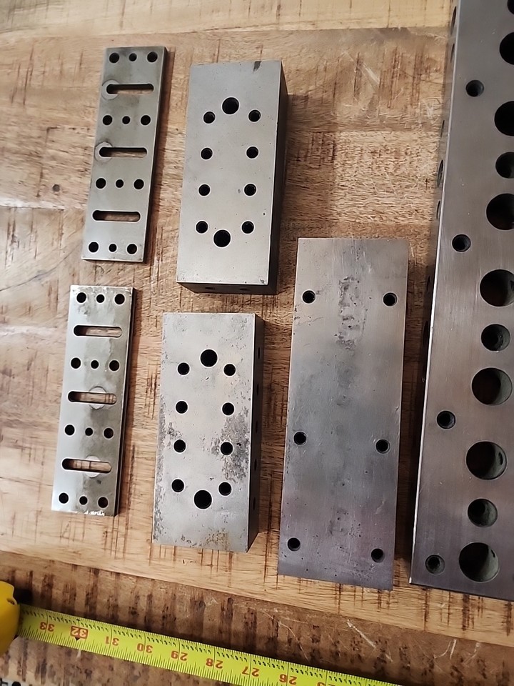 HUGE LOT OF MACHINIST CUSTOM MADE OTHER TOOLING BLOCK SINE PLATE BARS ...