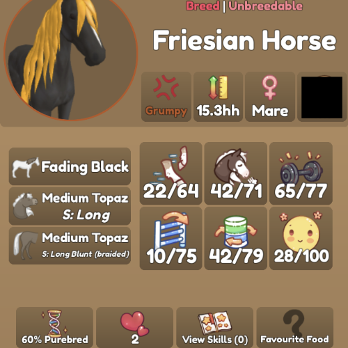 Topaz Fading Black Friesian Horse | Wild Horse Islands | IUH | WHI | eBay