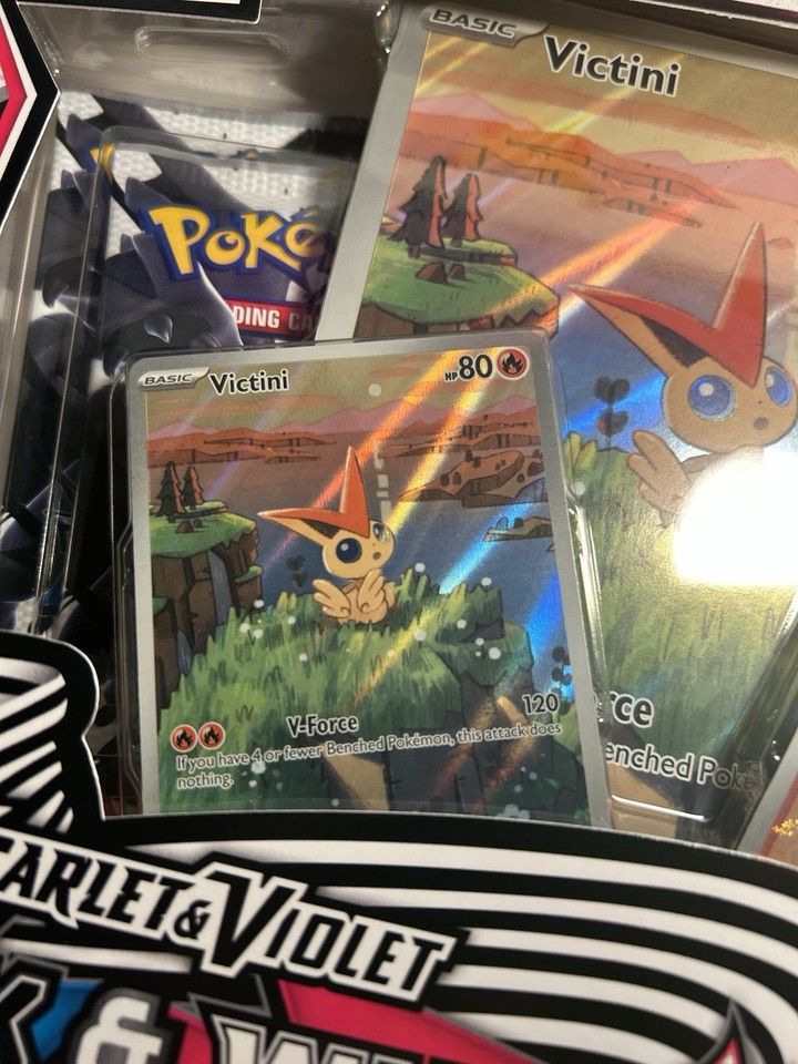 Pokemon TCG Unova Victini Illustration Collection Box Black Bolt/White ...