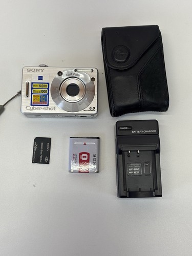 Sony Cyber-Shot DSC-W50 Compact Digital Camera SD Card Battery ...
