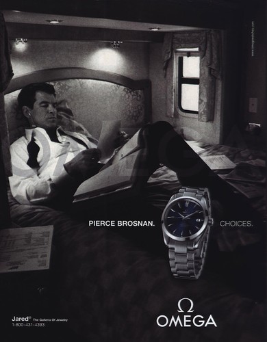 2004 Omega Watch: Pierce Brosnan Choices Vintage Print Ad | eBay