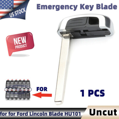 New Emergency Key Insert Uncut Blade Replacement for Ford Lincoln Blade ...