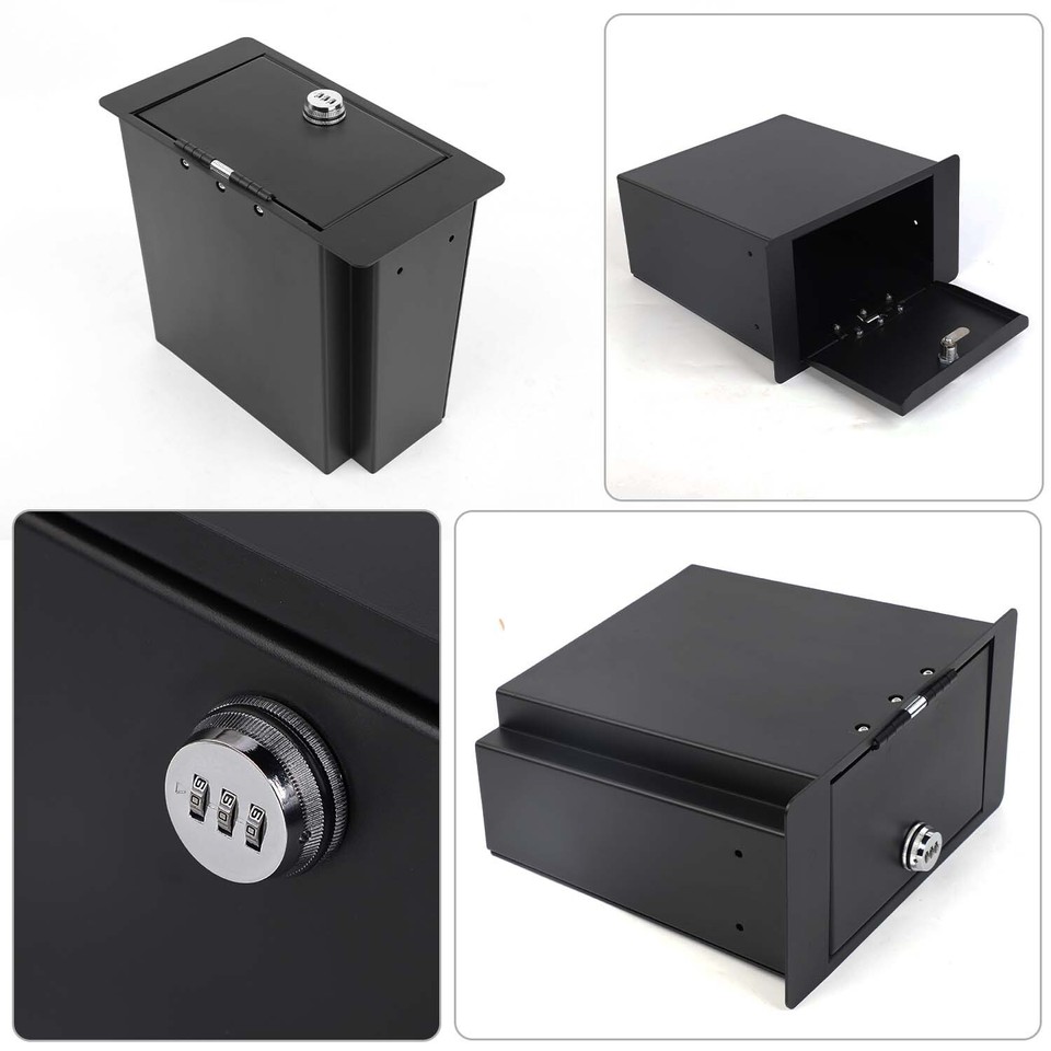 Locking Under Seat Safe Box Security Storage For Jeep Wrangler JK JL 07 ...