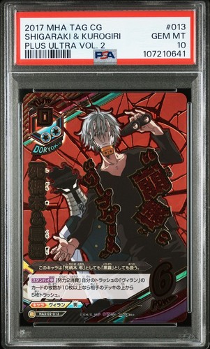 PSA10 MHA/PUV2 013 Shigaraki & Kurogiri My Hero Academia Tag Card Game ...