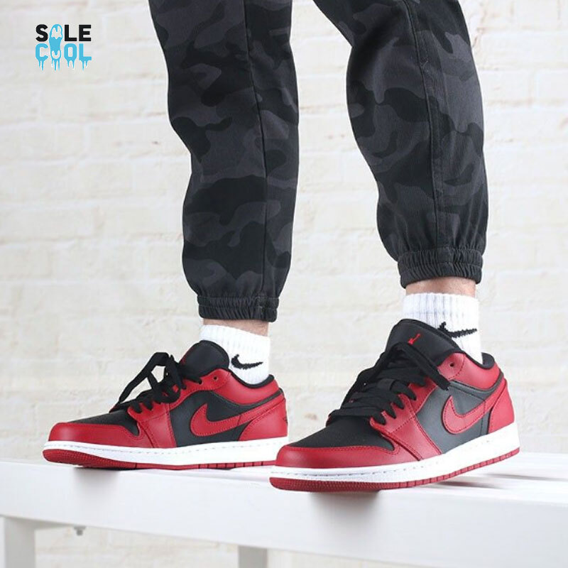 Nike Air Jordan 1 AJ1 Retro Low Reverse Bred Red Black 553558-606 | eBay