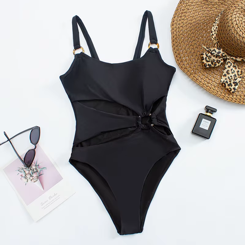 S M L 1 Pezzo Set Bikini Con Sospensione Hollow Moda Spiaggia Per Donne ...