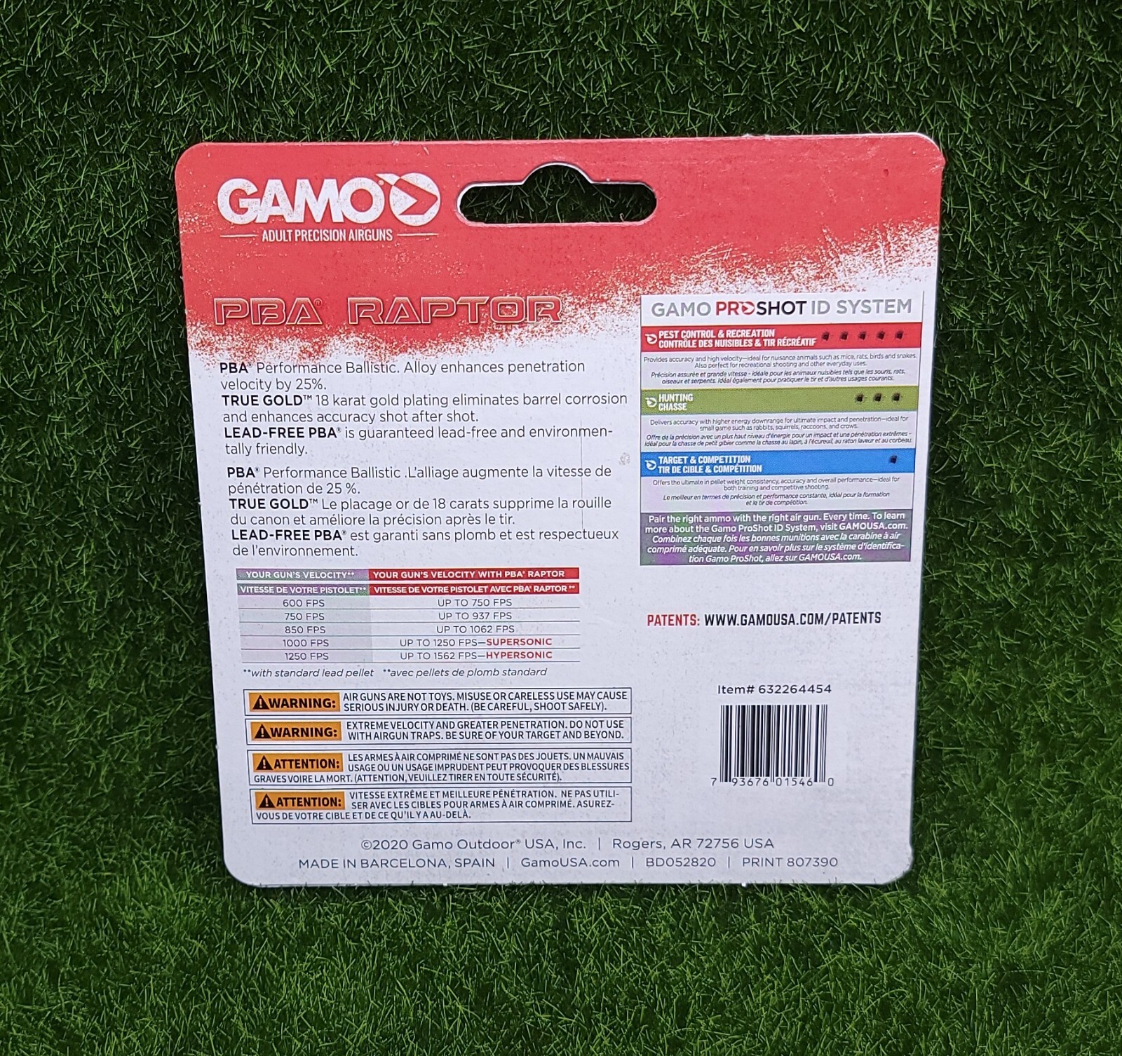 Gamo PBA Gold Raptor Air Gun Pellets .177 Cal. 100 count, 5.1gr ...