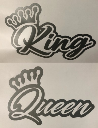 King and Queen car stickers , with crown car sticker decal | eBay Australia