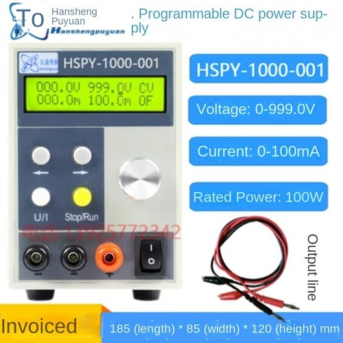 1000V 0.1A DC Programmable Power Supply Output of 0-1000V With RS232 ...