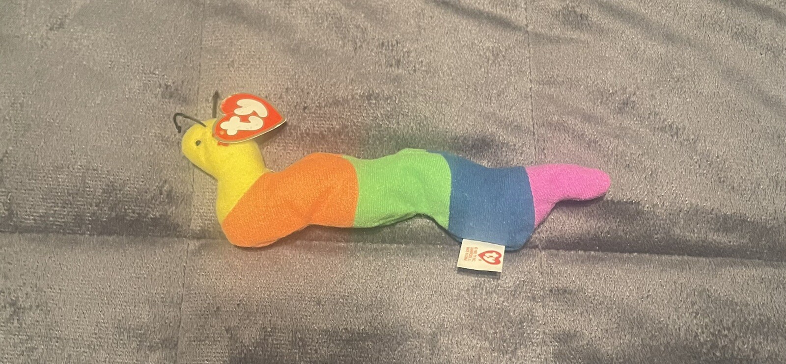 TY Beanie Baby Inch the Inchworm Toy and original happy meal toy, New ...