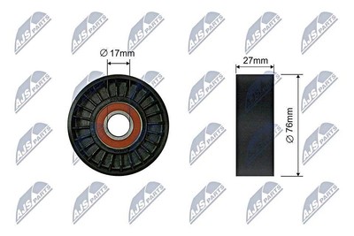 V-Ribbed Belt Tensioner Pulley Plastic For MERCEDES Sprinter 02-18 ...