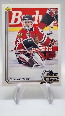 #366 Dominik Hasek - Chicago Blackhawks 1992-93 Upper Deck Hockey ...