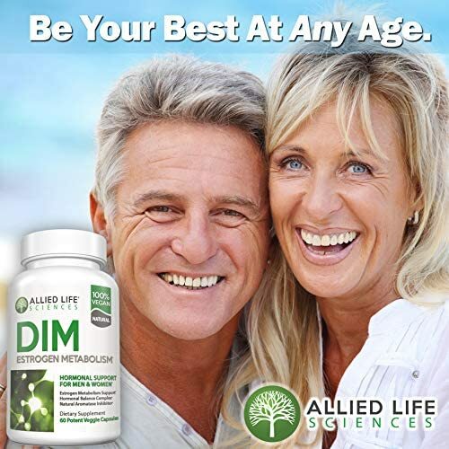 DIM Supplement 300 mg Diindolylmethane Testosterone Estrogen Balance ...