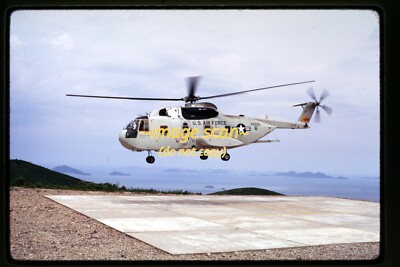 USAF Sikorsky CH-3 Helicopter at Korea in 1971, Original Slide o21a | eBay