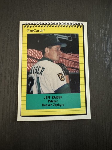 1991 ProCards Minor League #122 JEFF KAISER Denver Zephyrs Baseball ...