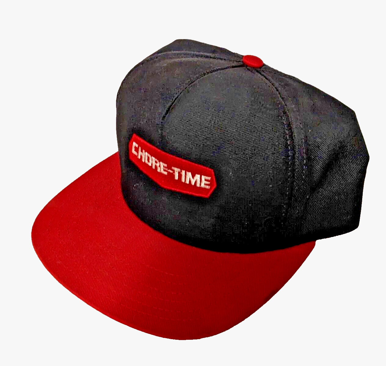 Vintage Chore Time Snapback Hat Cap Trucker Logo Farm Poultry MADE IN ...