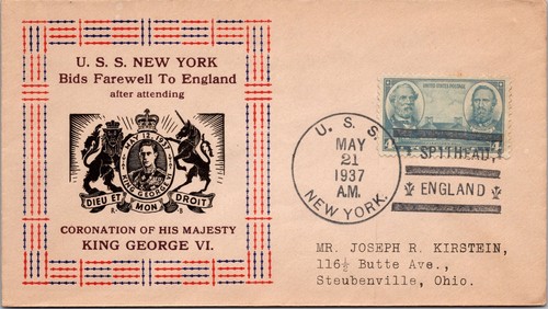 5.21.1937 - USS New York Bids Farewell to England / Spithead, England ...
