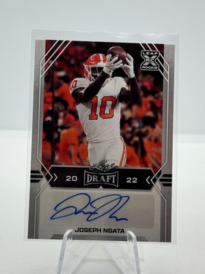 Joseph Ngata 2022 Leaf Draft AUTO XRC - Clemson | eBay