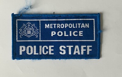 Obsolete British London Metropolitan Police, Police Staff patch | eBay