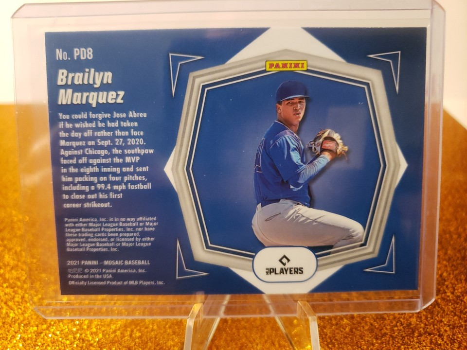 2021 Panini Mosaic Baseball Brailyn Marquez #PD8 Blue Mirror Debuts ...