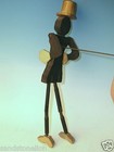 American ANTIQUE Painted Wood Toy...RARE DANCING MAN WOODEN TOY AMERICA ...