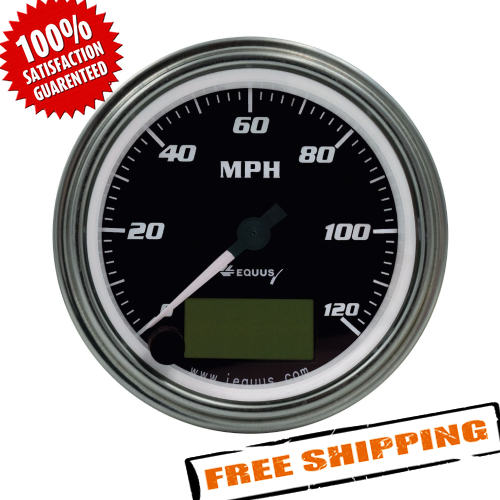 EQUUS E7074 3-3/8" Chrome Electric Speedometer | eBay