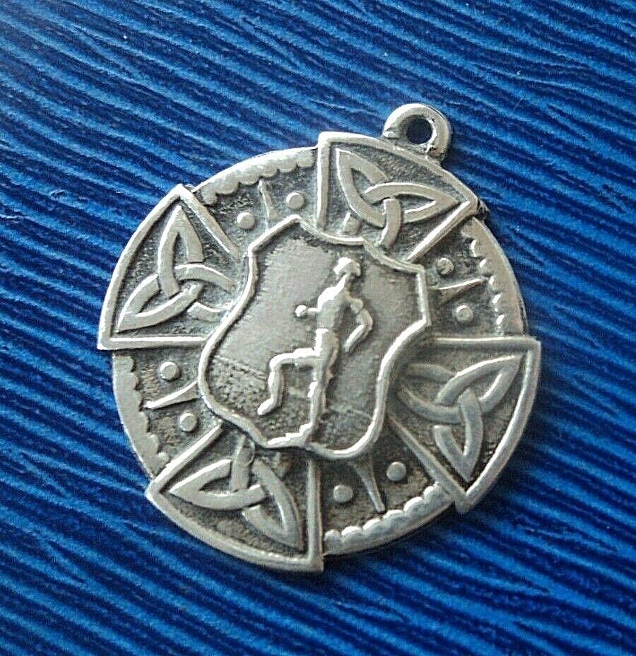 Irish Stg. Silver Celtic Running Fob Medal h/m 1959 Dublin - Milltown ...