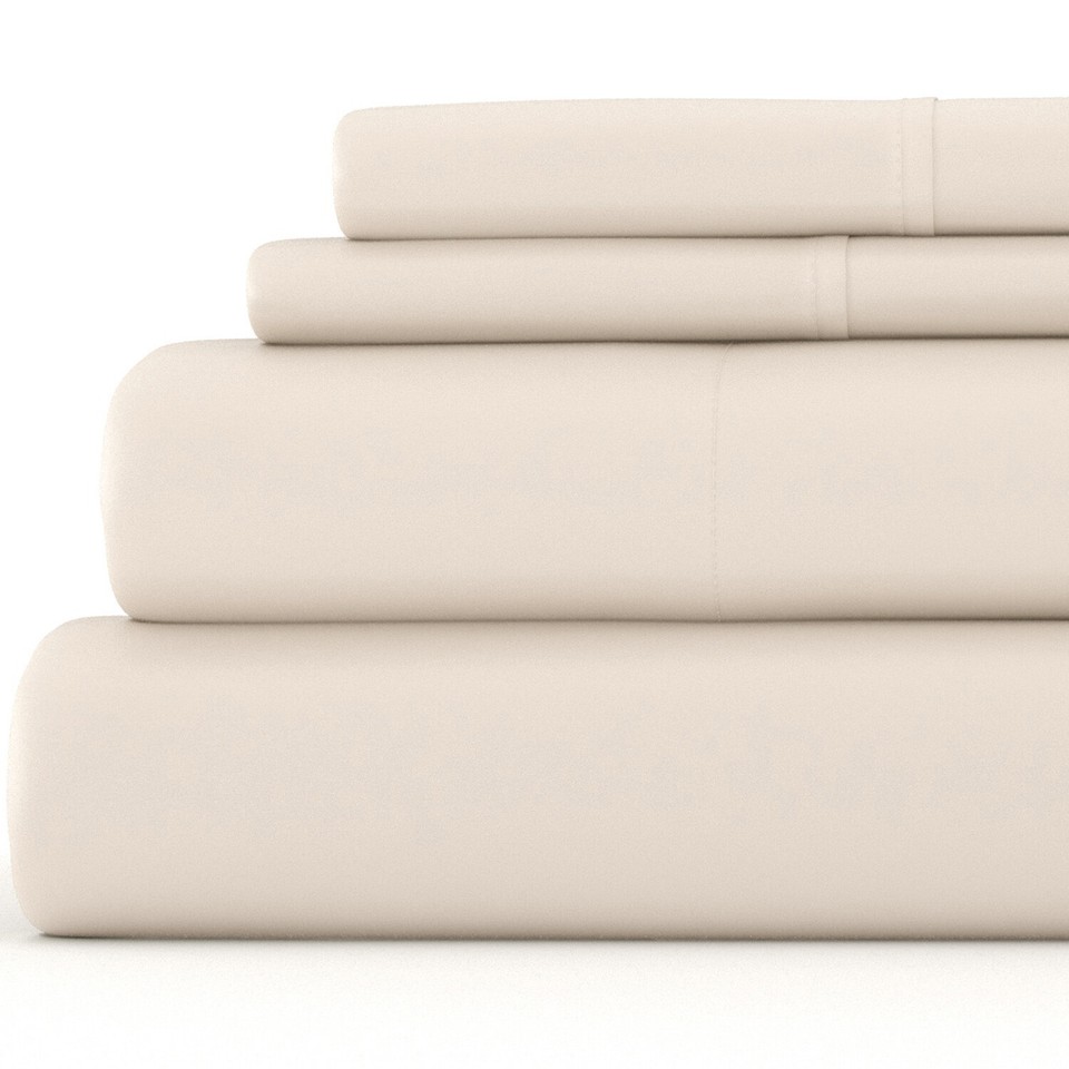 Premium 4PC Soft and Breathable Bamboo Sheet Set by Kaycie Gray Hotel ...
