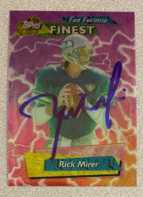 Rick Mirer signed SEATTLE SEAHAWKS card | eBay